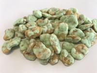 China Coated Wasabi Roasted Salted Broad Beans Food Vitamins Contained For Children for sale