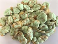 China Coated Wasabi Roasted Salted Broad Beans Food Vitamins Contained For Children for sale