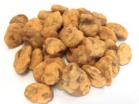 China Split Dried Spicy Crispy Broad Beans Size Sieved Yellow Color Coated Seasoning for sale