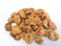 China Split Dried Spicy Crispy Broad Beans Size Sieved Yellow Color Coated Seasoning for sale