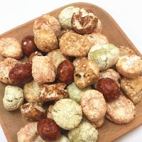 China Wasabi Salted BBQ Coated Peanut Snack Crackers Roasted Mix Peanuts king crackers for sale