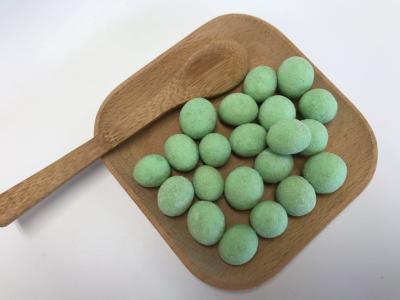 China Round Shape Coated Wasabi Peanuts Bulk Packing Kosher Certifiacte for sale