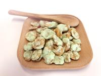 China Wasabi Flavor Cooated Fried Broad Beans Snack With Kosher Certificate for sale