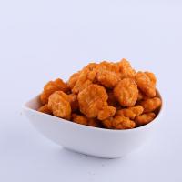 China Ketchup Flavors Round Rice Crackers OEM Tomato Seasoning Crispy Snacks Foods for sale