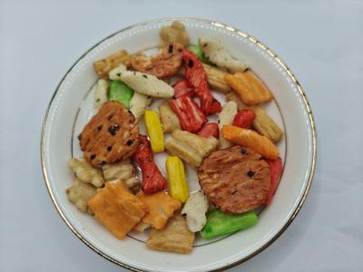 China Original Customized Flavors Mixed Rice Crackers Variety Pack Bulk Packaging With Oil Ingredients for sale