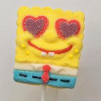 China Cartoon Character Marshmallow Lollipops for sale