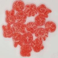 China Mixed Color Fun Shaped Fruit Infused Gummy Sweets with Sugar Coating for sale