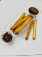 China Gourmet Chocolate Dip Crisps with 22% Cocoa Solids and Himalayan Pink Salt in Peel-Seal Dual Pouch for sale