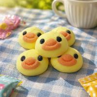 China Little Yellow Duck Shaped Marshmallows 3D Cute Fluffy Soft Candy For Kids Party Cake Decoration Supermarket Confectionery Wholesale Importers for sale