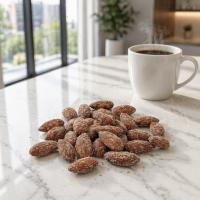 China Roasted Peeled Almonds Crispy Blanched Nut Snack For Office Break Binge Watching Bakery Confectionery Food Wholesale Distributors for sale