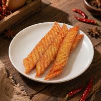 China Extra Spicy Chili Vegetarian Lamb Ribs Gluten Strips Rib-Shaped Chewy Vegan Snack For Office Break Binge Watching Supermarket Food Wholesale Importers for sale