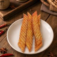 China Extra Spicy Chili Vegetarian Lamb Ribs Gluten Strips Rib-Shaped Chewy Vegan Snack For Office Break Binge Watching Supermarket Food Wholesale Importers for sale