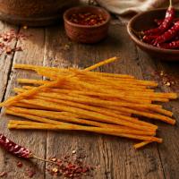 China Extra Spicy Chili Vegetarian Lamb Ribs Gluten Strips Rib-shaped Chewy Plant Snack For Office Break Movie Watching Supermarket Food Importers for sale