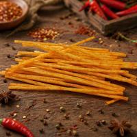 China Extra Spicy Chili Vegetarian Lamb Ribs Gluten Strips Rib-shaped Chewy Plant Snack For Office Break Movie Watching Supermarket Food Importers for sale