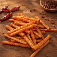 China Extra Hot Burst Chili Vegetarian Beef Tendon Gluten Strips Spicy Plant-Based Snack For Office Break Movie Night Supermarket Food Distributors for sale