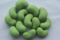 China NON-GMO Wasabi/Mustard Coated Cashew Nut Healthy Snacks With Halal Certification Toasted Crispy and Crunchy Food for sale