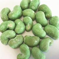 China NON-GMO Wasabi/Mustard Coated Cashew Nut Healthy Snacks With Halal Certification Toasted Crispy and Crunchy Food for sale