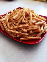 China Crispy And Crunchy Cheese/BBQ/Spicy Flavor Chineses Bugles Rice Cracker Mix Snacks With BRC/HACCP/KOSHER Certification for sale
