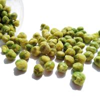 China Dried Fried Yellow Wasabi Coated Green Peas Snack Crunchy and Crispy Nut Food With HALAL / BRC Certification for sale