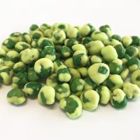 China Popular Wholesale Vegan Yellow Wasabi Flavor Fried Coated Green Peas Snack Foods for sale