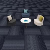 China Loop Pile 50x50 Nylon Carpet Tiles Polypropylene Fiber Anti Static Level Loop Pile for sale