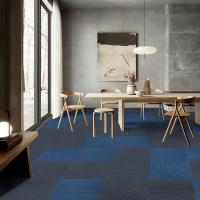 China Pile 50x50cm Nylon Carpet Tiles Solution Dyed Polypropylene Hospitality Carpet Tile for sale
