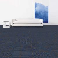 China Anti Static Nylon Carpet Tiles 50x50cm High Low Loop Polypropylene Carpet Tiles for sale