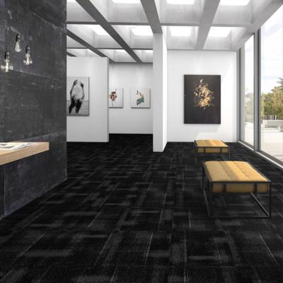 China High Low Loop Nylon Carpet Tiles Jacquard Pile 50x50Cm Polypropylene Anti-Static for sale