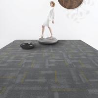China High Low Loop Nylon Carpet Tiles Jacquard Pile 50x50Cm Polypropylene Anti-Static for sale