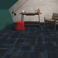 China High Low Loop Nylon Carpet Tiles Jacquard Pile 50x50Cm Polypropylene Anti-Static for sale