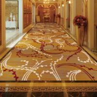China Lobby Wall To Wall Woven Axminster Carpet PP Backing With Wool for sale
