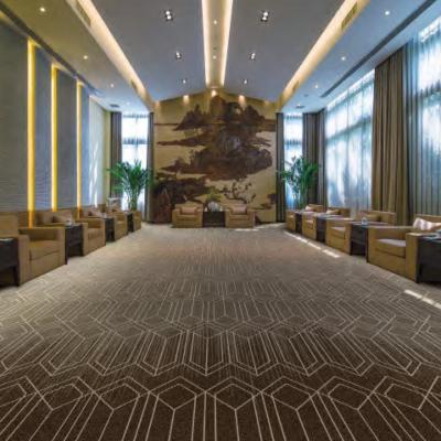 China Wool And Nylon Woven Axminster Carpet For Lobby Wall To Wall for sale