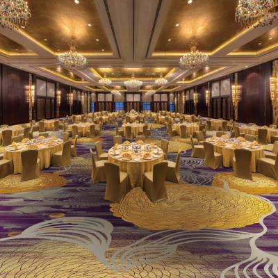 China Tufted Commercial Nylon Floor Rug Wool Printed Hotel Room Carpet for sale