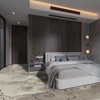 China 100% Nylon Commercial Full Room Carpet Ink Painting Style Printing Carpet for sale