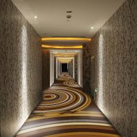 China 100% Nylon Commercial Full Room Carpet Ink Painting Style Printing Carpet for sale