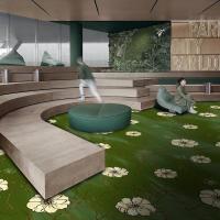 China Leaf And Flower Element Nylon Wall To Wall Printed Carpet For Room for sale