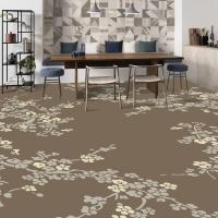 China Leaf And Flower Element Nylon Wall To Wall Printed Carpet For Room for sale