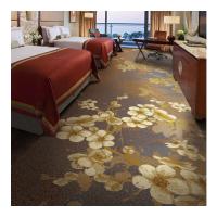 China Cut Pile Luxury Hospitality Carpet Nylon Floral Print Carpet Roll For Hotel for sale