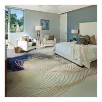 China Simple Design Nordic Style 100% Nylon Printed Carpet With Action Backing for sale