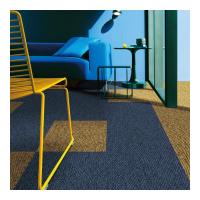 China 50cm X 50cm Nylon Carpet Tiles Fire Resistant Modular Carpet With PVC for sale
