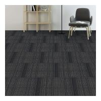 China Plaid And Stripe Element Nylon Carpet Tiles With PVC Backing For School for sale