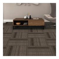 China Plaid And Stripe Element Nylon Carpet Tiles With PVC Backing For School for sale