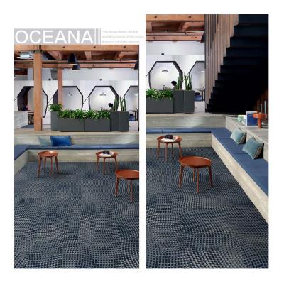 China Dot Line Design Office Patterned Carpet Floor Tiles Polyamide Fiber for sale