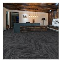 China 25cm X 100cm Modular Carpet Custom Printed Carpet Tiles For Office Flooring for sale