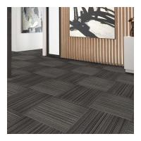 China 50cm X 50cm Stripe PP Commercial Modular Carpet For Entryway Or Room for sale