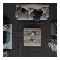 China 25x100 cm Polypropylene Carpet Tiles With PVC Backing For Office for sale
