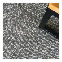 China Gray Commercial Modular Carpet Nylon Fiber With PVC Backing for sale