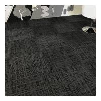 China Gray Commercial Modular Carpet Nylon Fiber With PVC Backing for sale