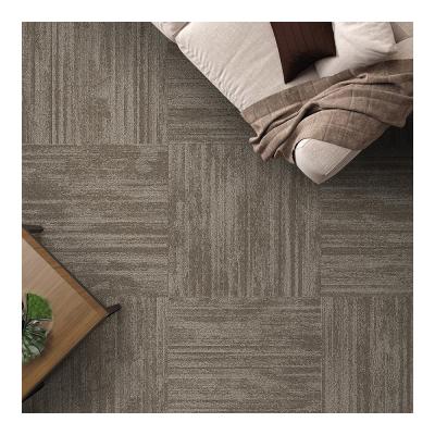 China PVC Backing Commercial Modular Carpet Tile Anti-Silp 6mm Pile Height for sale