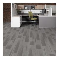 China Long Commercial Modular Carpet Grey Tiles For Your Office 25x100cm for sale